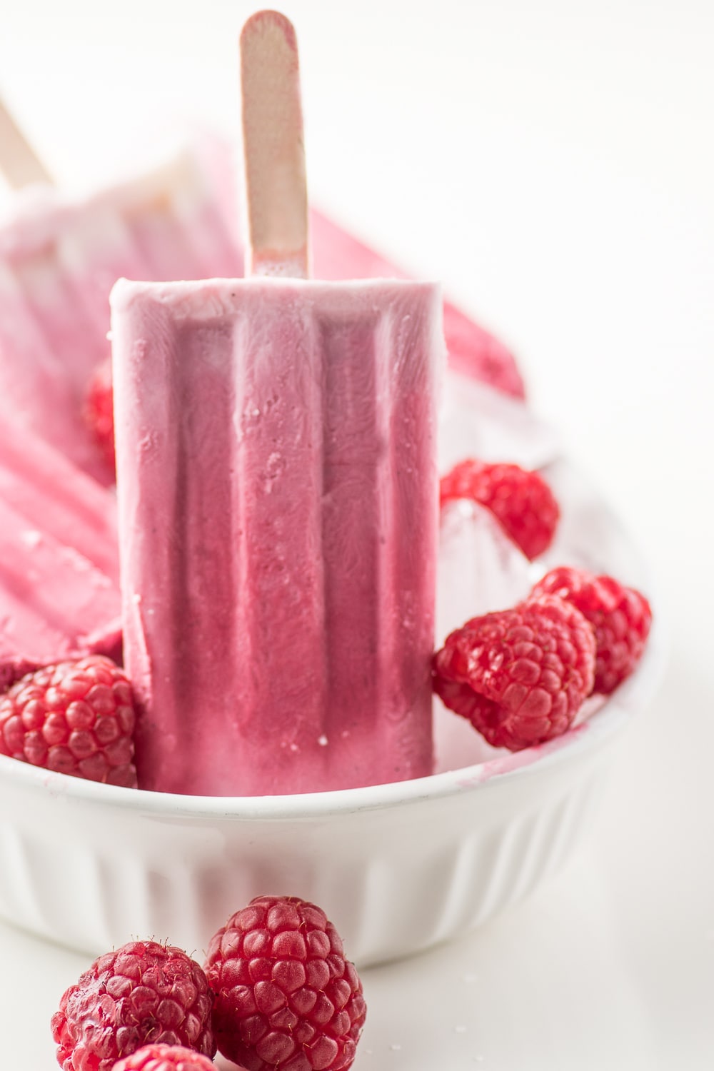 Homemade Raspberry Ripple Ice Cream Bars (Low Carb & Sugar-Free)