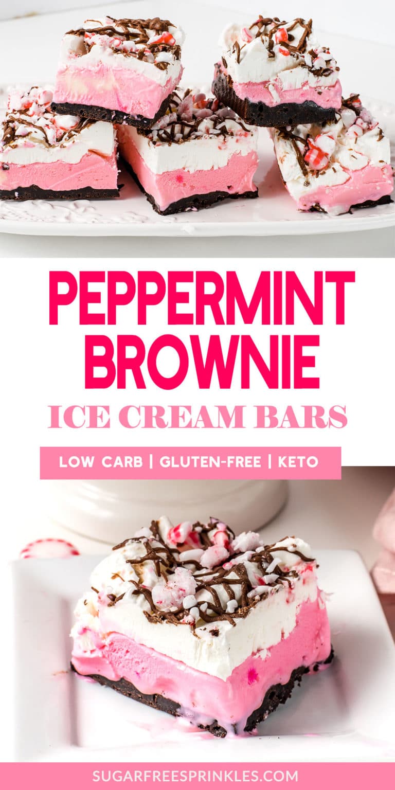 Peppermint Low Carb Ice Cream Bars (Keto & Gluten Free)